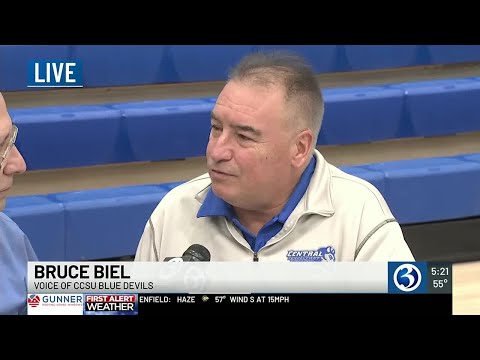 CCSU men's basketball team playing Le Moyne in NEC Tournament quarterfinals