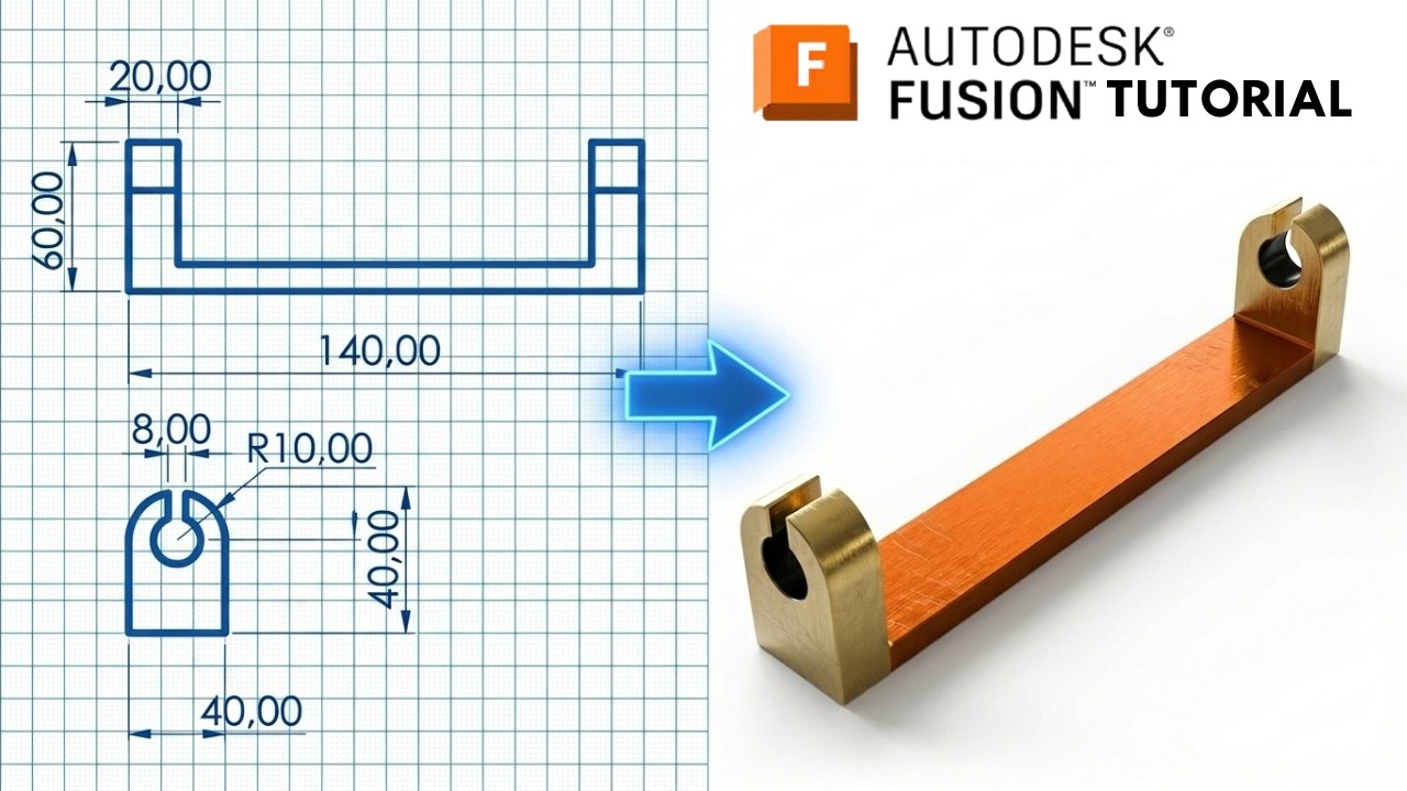 Fusion 360 From Zero | Mirror Tutorial #13
