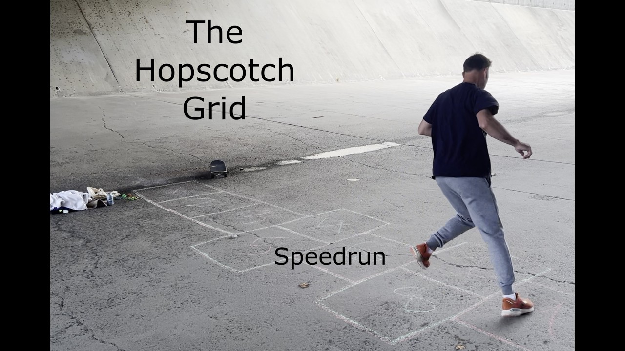 The Hopscotch Grid - Speedrun ... Completed Full Grid (and back) 3:46