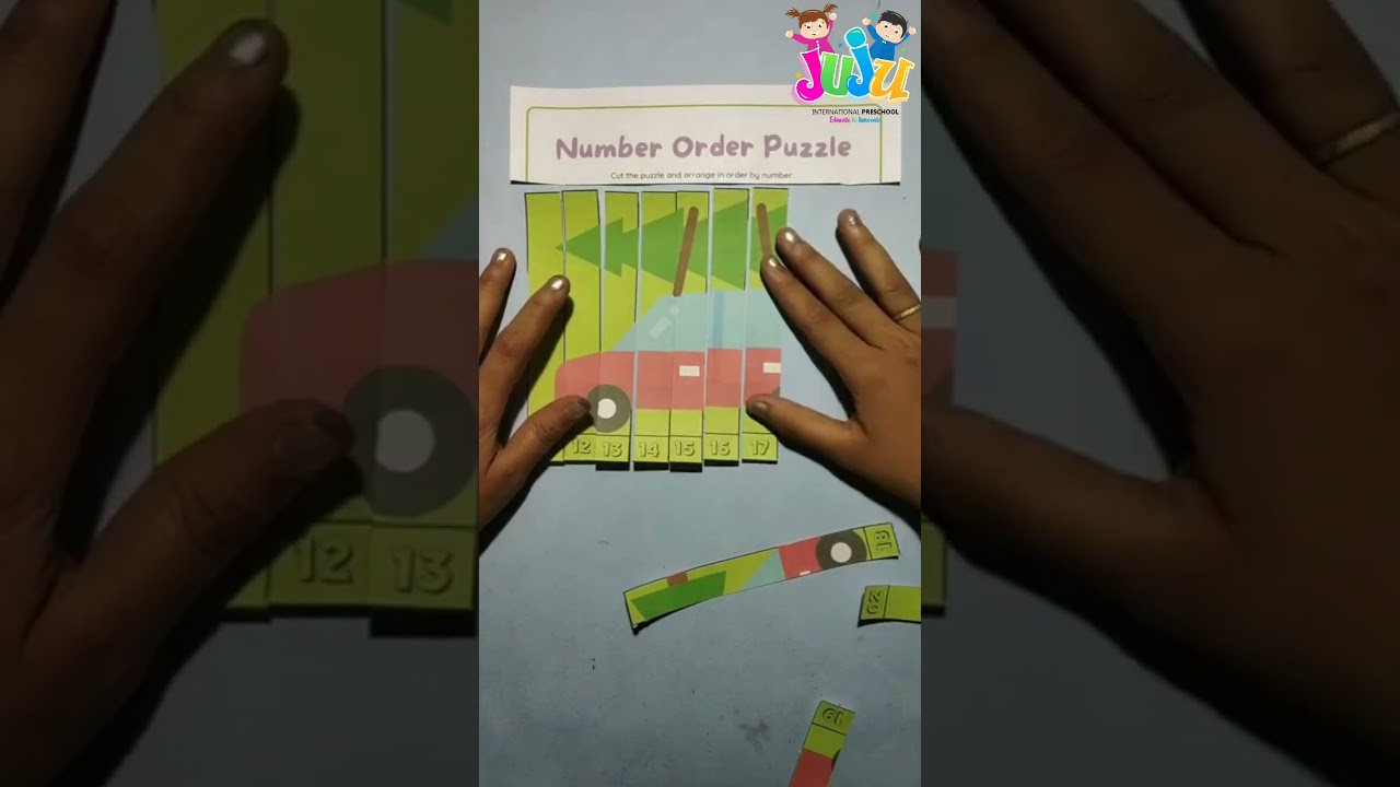 Number order puzzle - worksheet