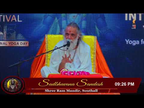 Sadbhavana Sandesh from Shree Ram Mandir, Southall - LIVE - 22-06-2025