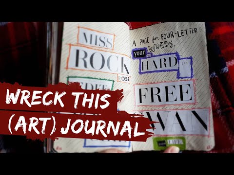 A page for four-letter words | Wreck this (art)journal