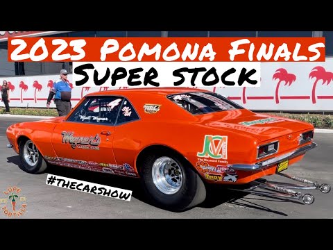 2023 Pomona In-N-Out Finals NHRA Super Stock Drag Racing Lanes & Action Classic Muscle Cars Wheelies