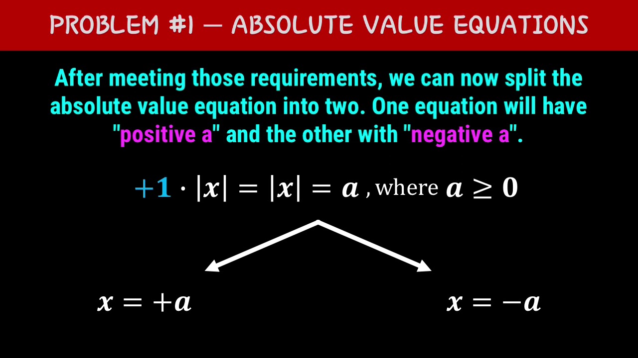 Solving Absolute Value Equation Problem #1