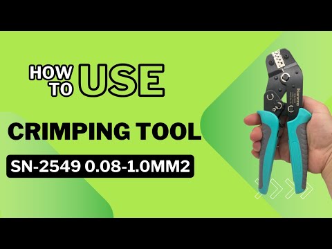 Hanrro SN-2549 Crimper Tools For PH2.0, XH2.54, 2.8, 3.0, 3.96, 4.8, and KF2510 JST terminals