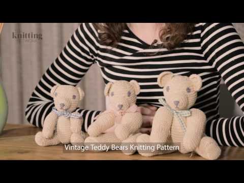 Vintage Teddy Bears Knitting Pattern (The Knitting Network WTD054)