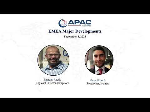 EMEA Major Developments September 8, 2022