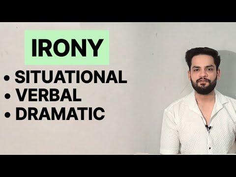 IRONY Dramatic Device Situational Verbal and dramatic irony in hindi