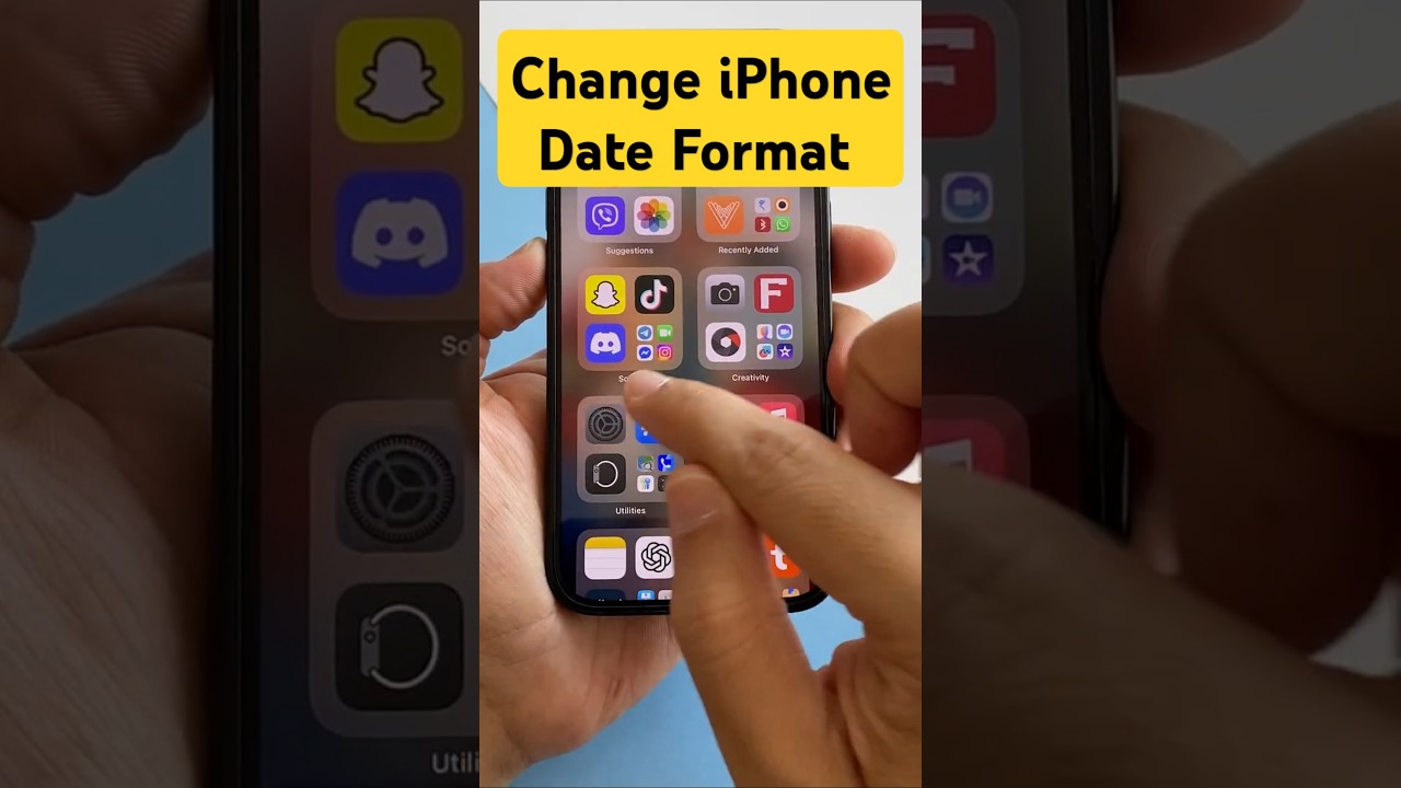 Change iPhone Date Format in Seconds! #tips #howto #trending format in iphone #Shorts