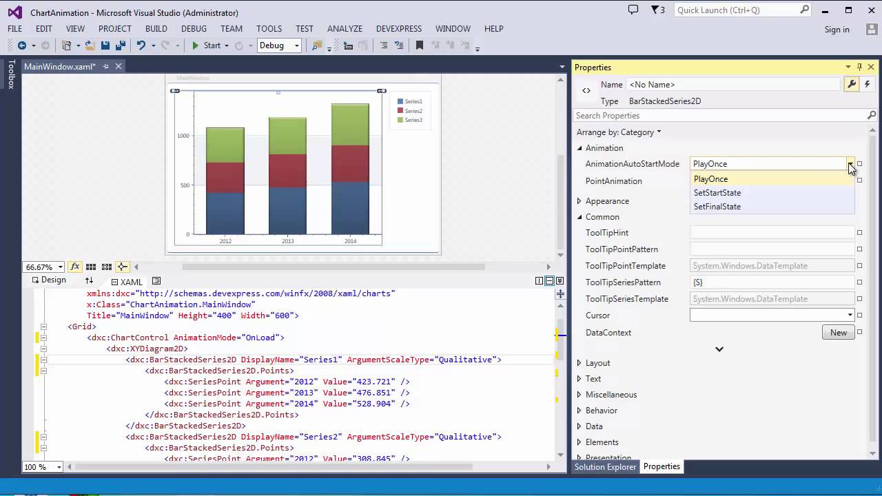WPF Charts: Animations