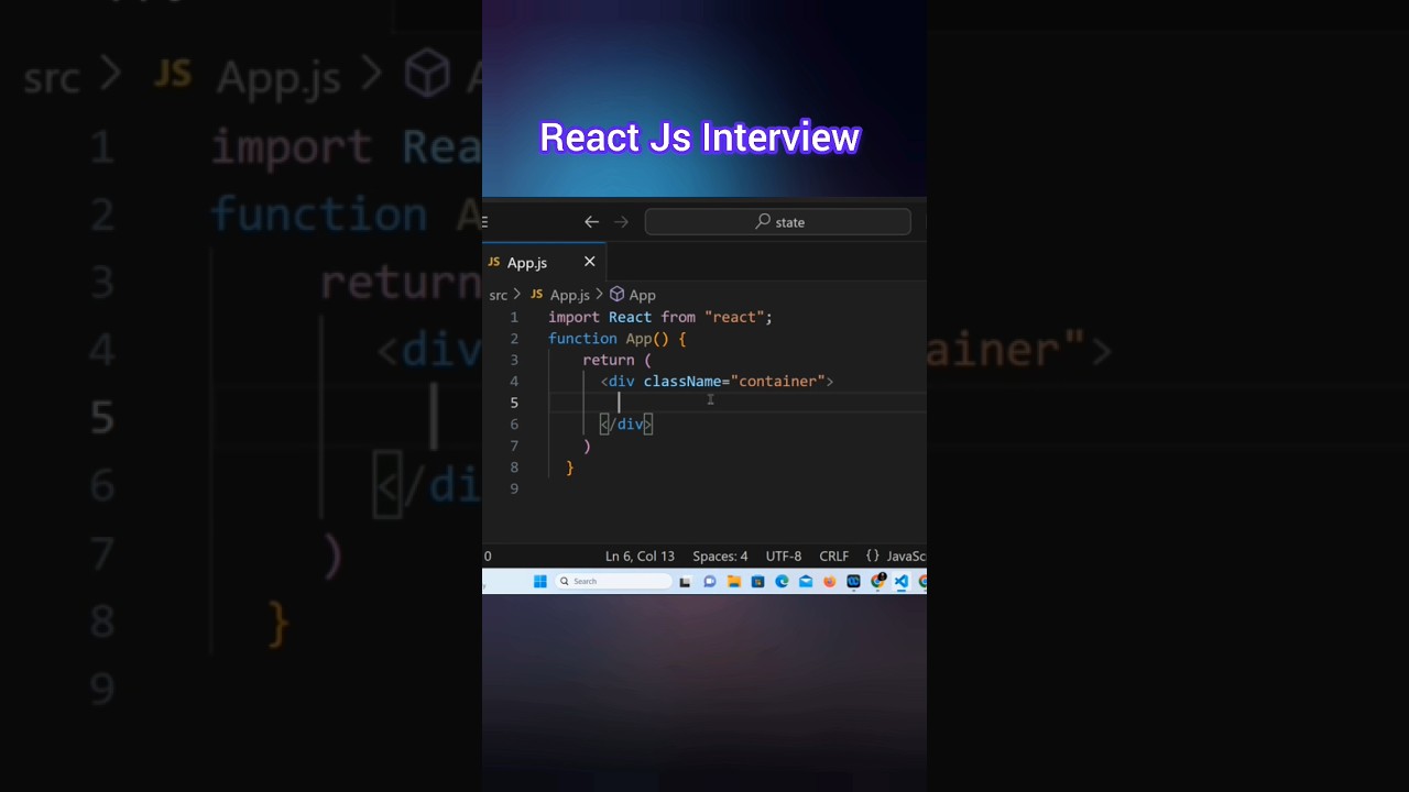 Most asked React Js interview question part2 😎 #shorts #javascript #reactjs