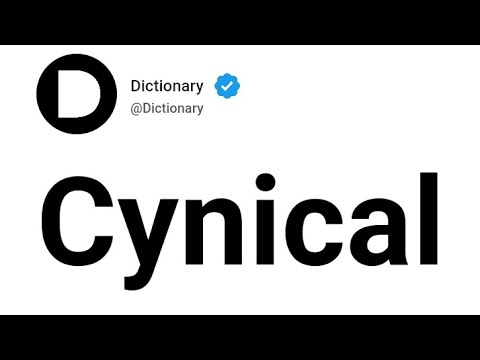 Cynical Meaning In English