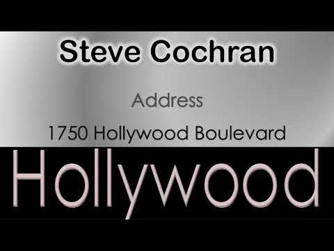 Steve Cochran How to pronounce Steve Cochran Hollywood Actor from 1750 Hollywood Boulevard?