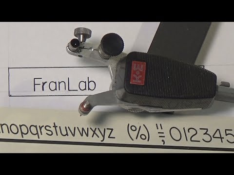 Trying Out The Leroy Lettering Kit