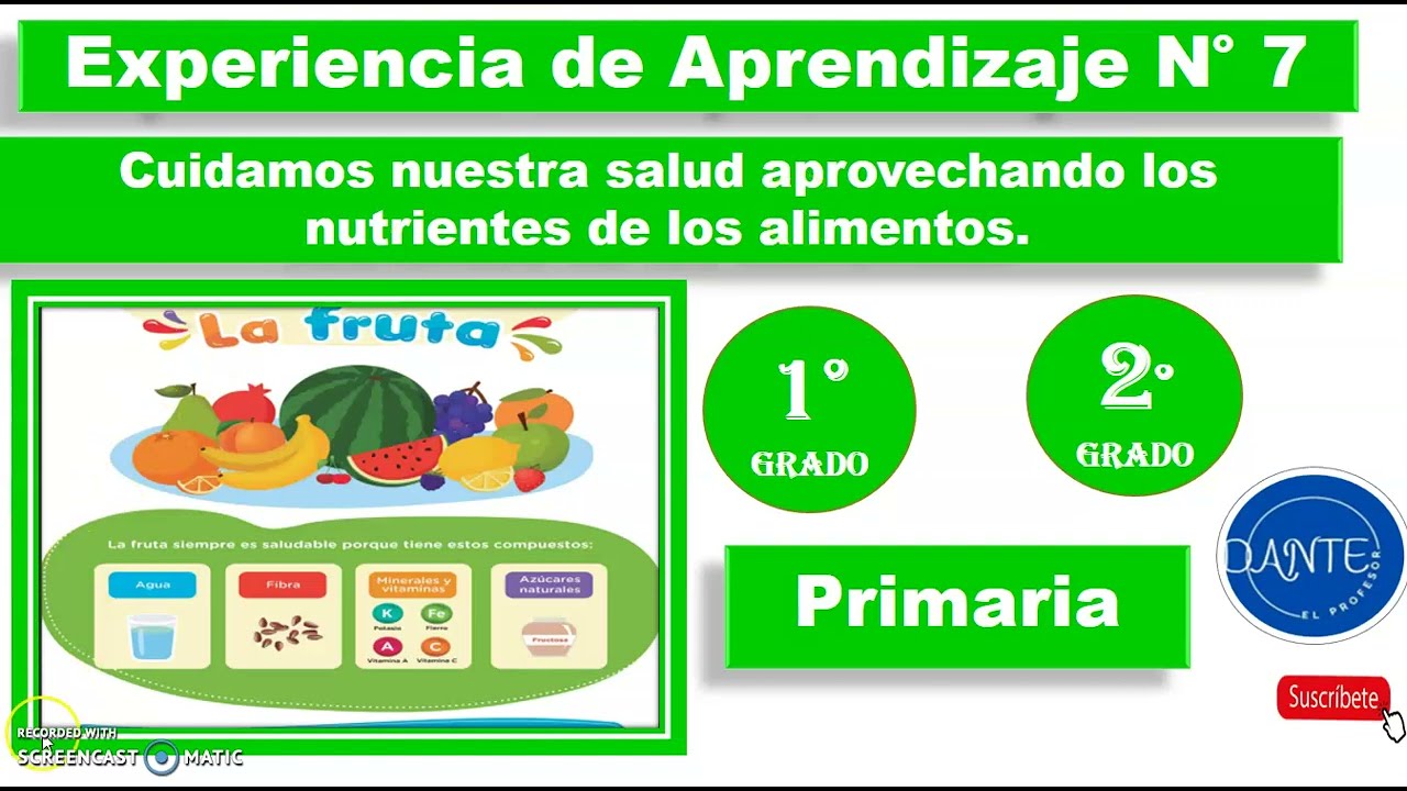 EXPERIENCIA DE APRENDIZAJE N° 07 DE 1° Y 2° GRADO PRIMARIA