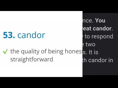 candor meaning sentence and pronunciation