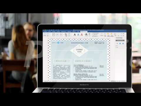 Sarah Rose Resume Template for Microsoft Word Editing