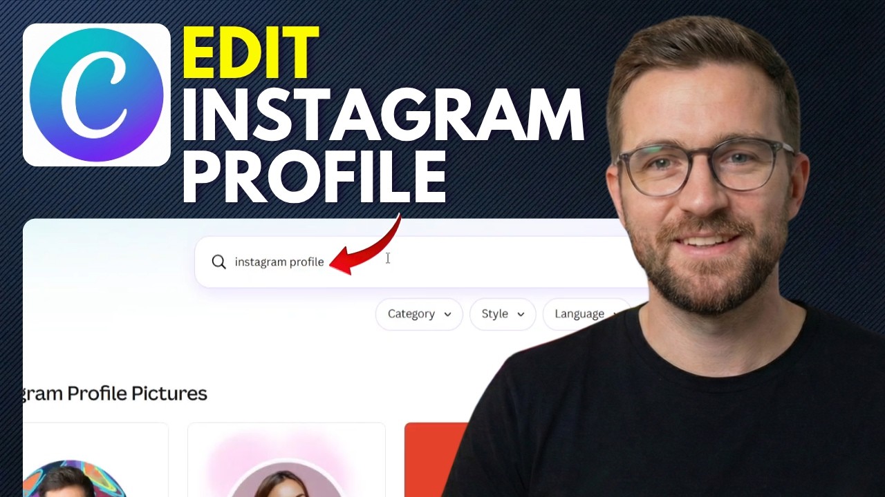 how to edit Instagram profile picture in Canva (Step By Step 2026)