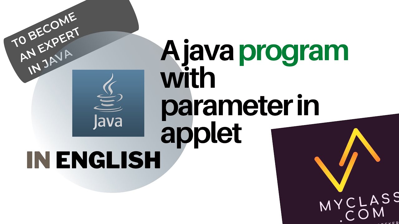 Parameter Applet in Java | PARAM Tag & getParameter() Method Explained with Example