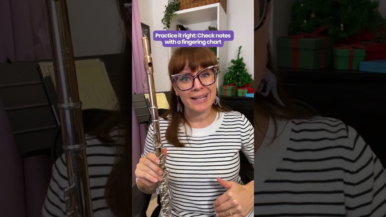 Practice it right: Check notes with a fingering chart