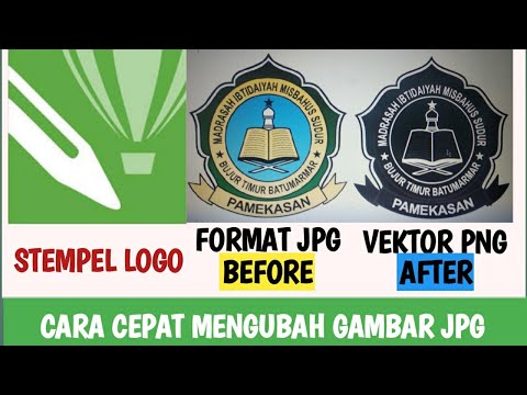 CARA MEMBUAT STEMPEL LOGO JPG KE VEKTOR PNG DI CORELDRAW