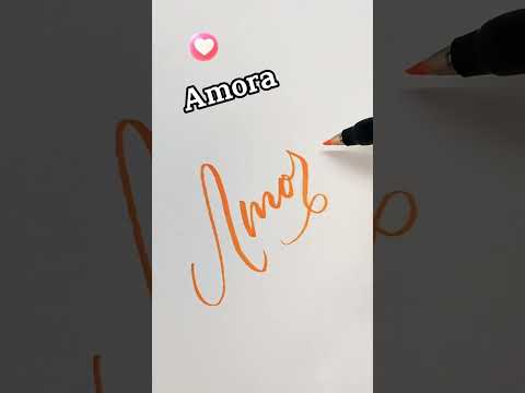 Amora #short #handlettering #calligraphy #name
