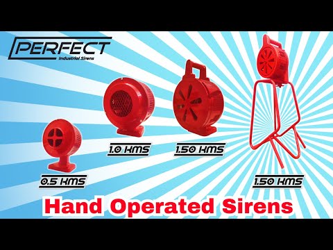 Hand Operated Sirens - Hand Operated Safety Siren Latest Price ...
