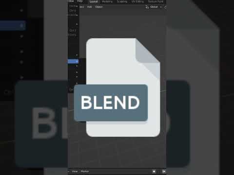 How to import objects and textures in Blender the CORRECT way #shorts