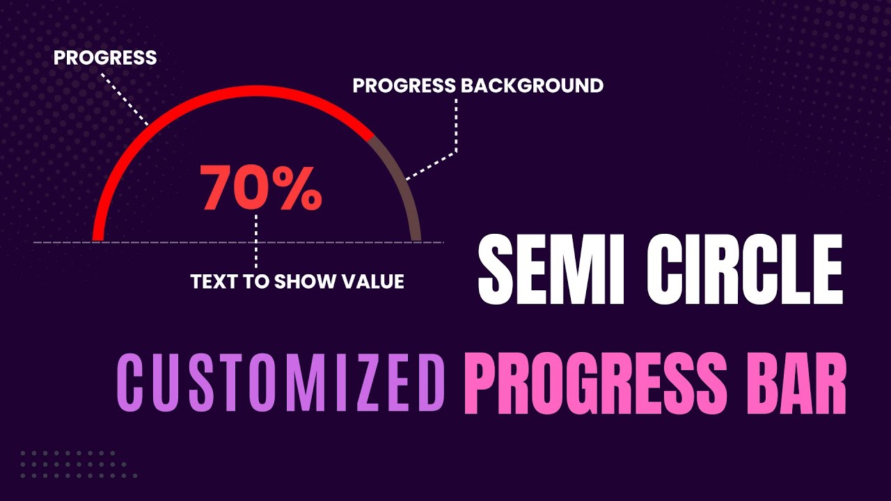 Semi Circle ProgressBar - Custom Half Circular ProgressBar | Android Studio SemiCircleProgressBar