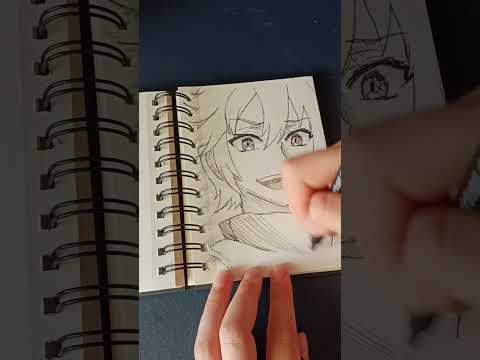 Drawing Keyaru from redo of healer #animeart #keyaru #shorts