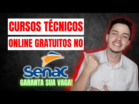 CURSOS TECNICOS ONLINE GRATUITOS NO SENAC | Daniel Segredos