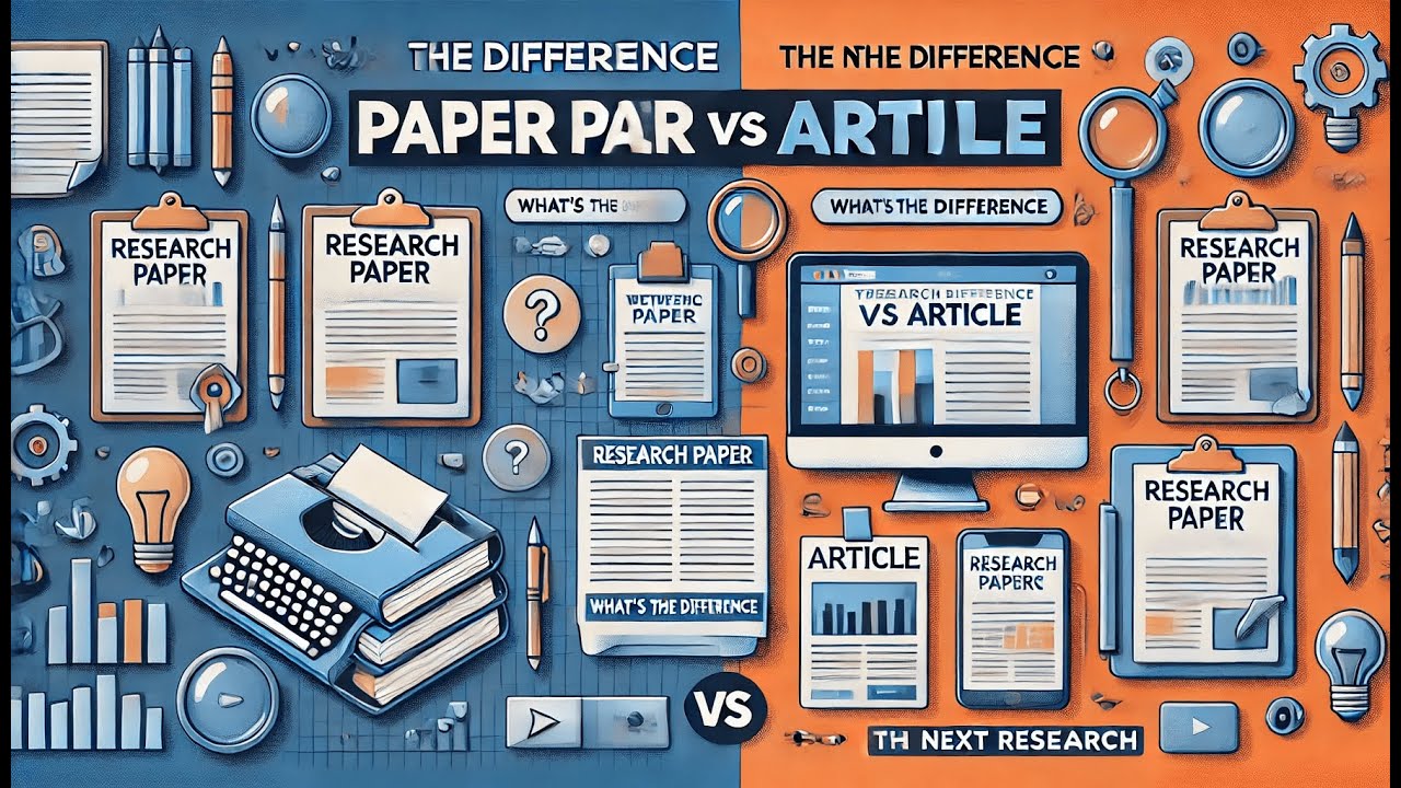 Difference Between Research Paper and Article || The Next Research