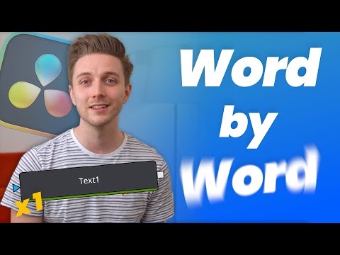 Word by Word Animations IN ONE Text Node! - DaVinci Resolve
