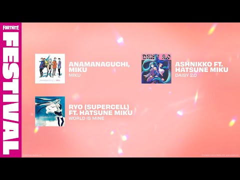 Fortnite Festival - Hatsune Miku Jam Tracks