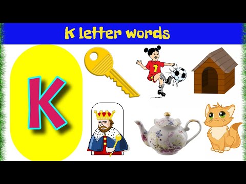 Words start with k, k letter, letter k, k letter words, vocabulary words