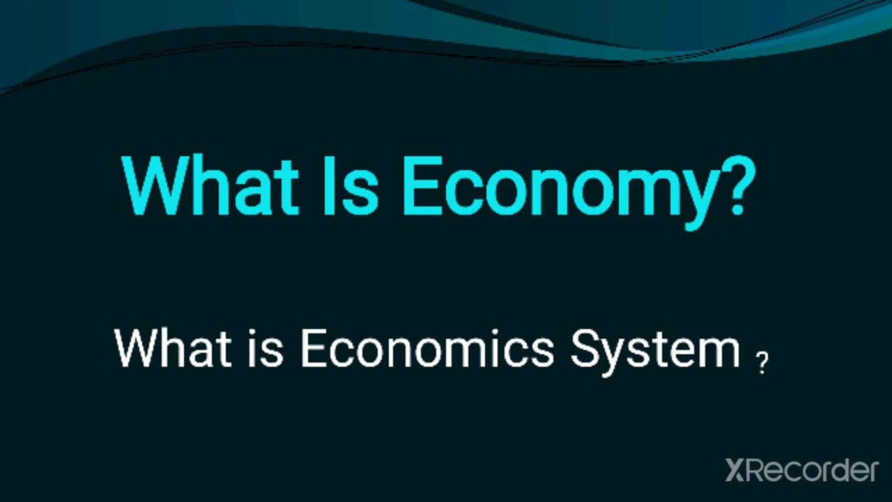 What is Economy?  (ppt)