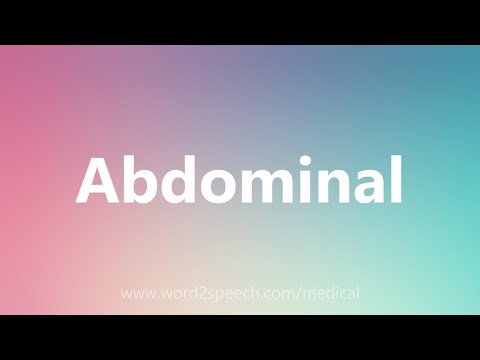 Abdominal - Medical Meaning