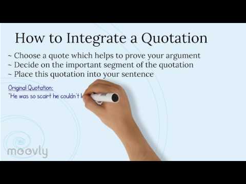 Integrating Quotes in Essays