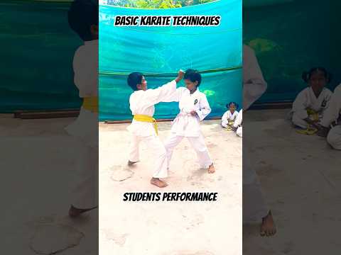 Basic Karate Techniques Performance #karate #selfdefense #trending #ytshorts #shihanawaz #MSKA #fyp
