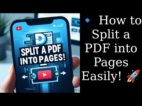 🔹 How to Split a PDF into Pages Easily! 🚀