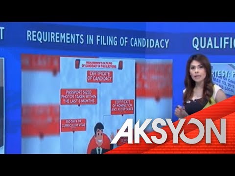 Requirements sa pagtakbo sa eleksyon