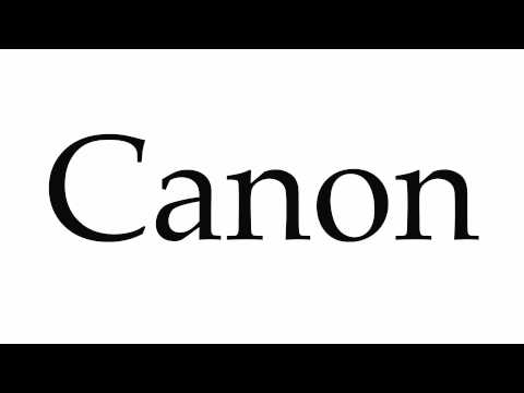 How to Pronounce Canon