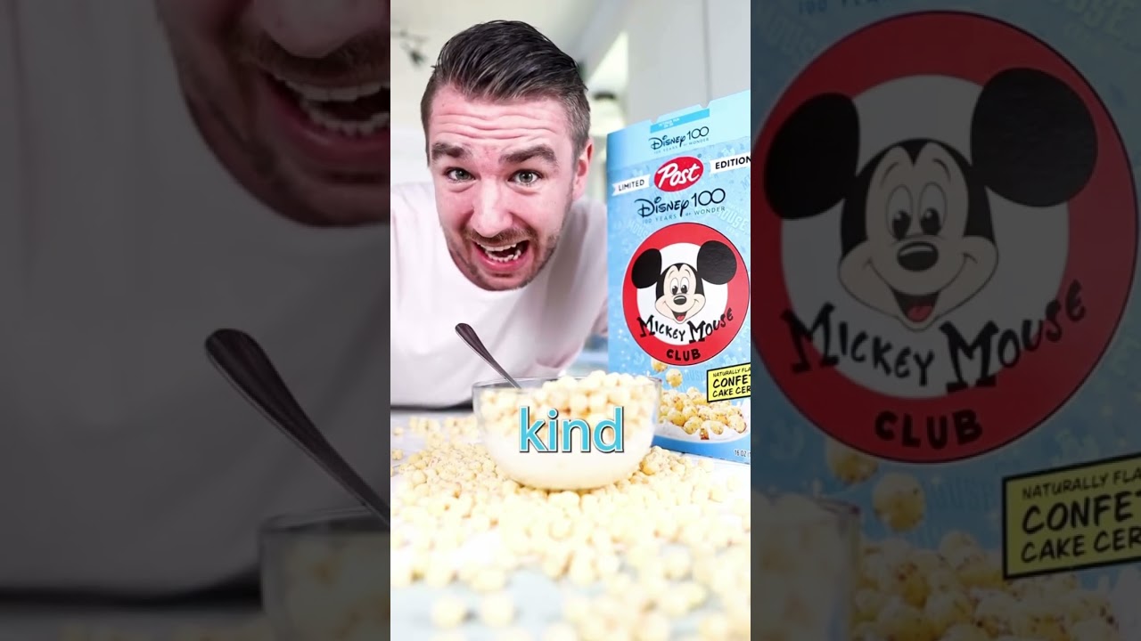 DISNEY 100 CONFETTI CEREAL! #cereal #Disney #Disney100 #cerealreview #breakfastcereal #snacks #food