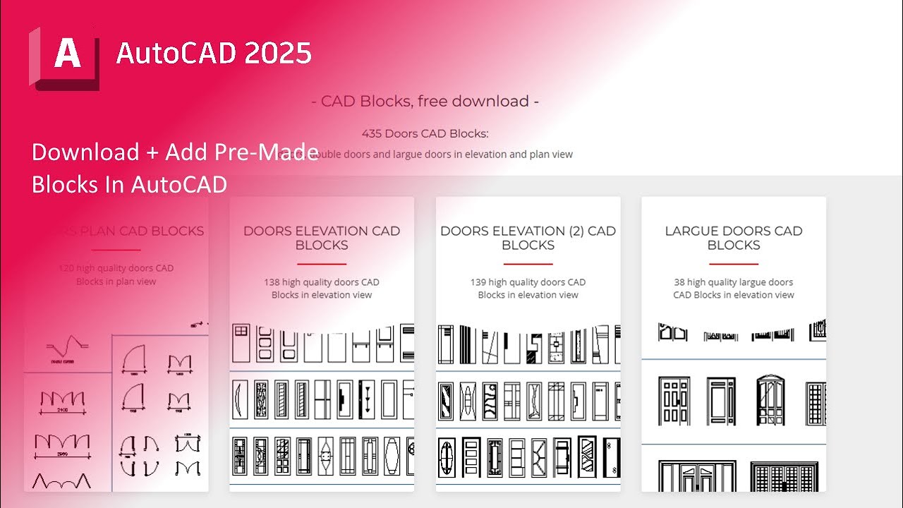 Easily Download + Insert Blocks Into AutoCAD