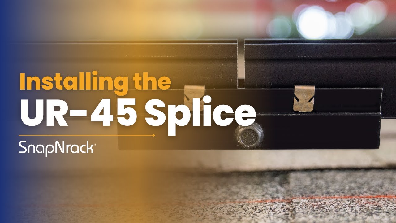 Installing the UR-45 Splice