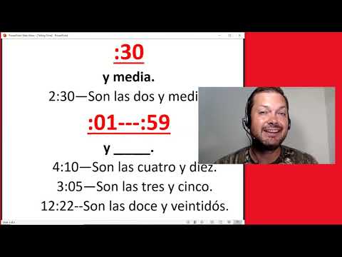 Telling Time in Spanish-Video #4