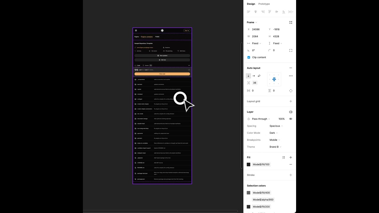 Github Dashboard Repository Redesigned in Figma