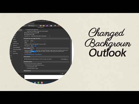 How to change background color in outlook email