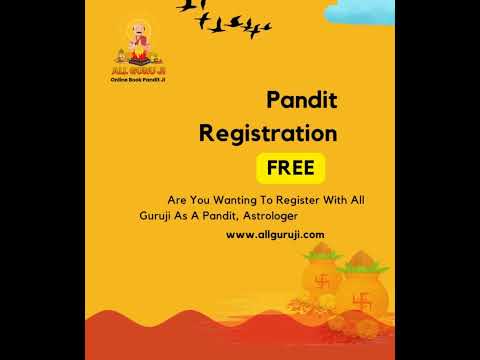 Registration :- Pandit, Astrologer, And Purohits
