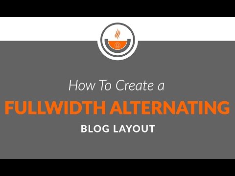 Divi Tutorial - Recipe#20 - How to Create a Fullwidth Alternating Blog Layout